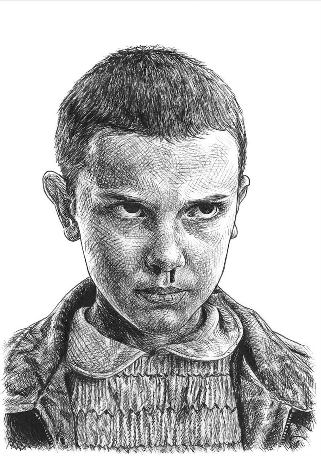 Eleven - Original Ink Drawing - Etsy