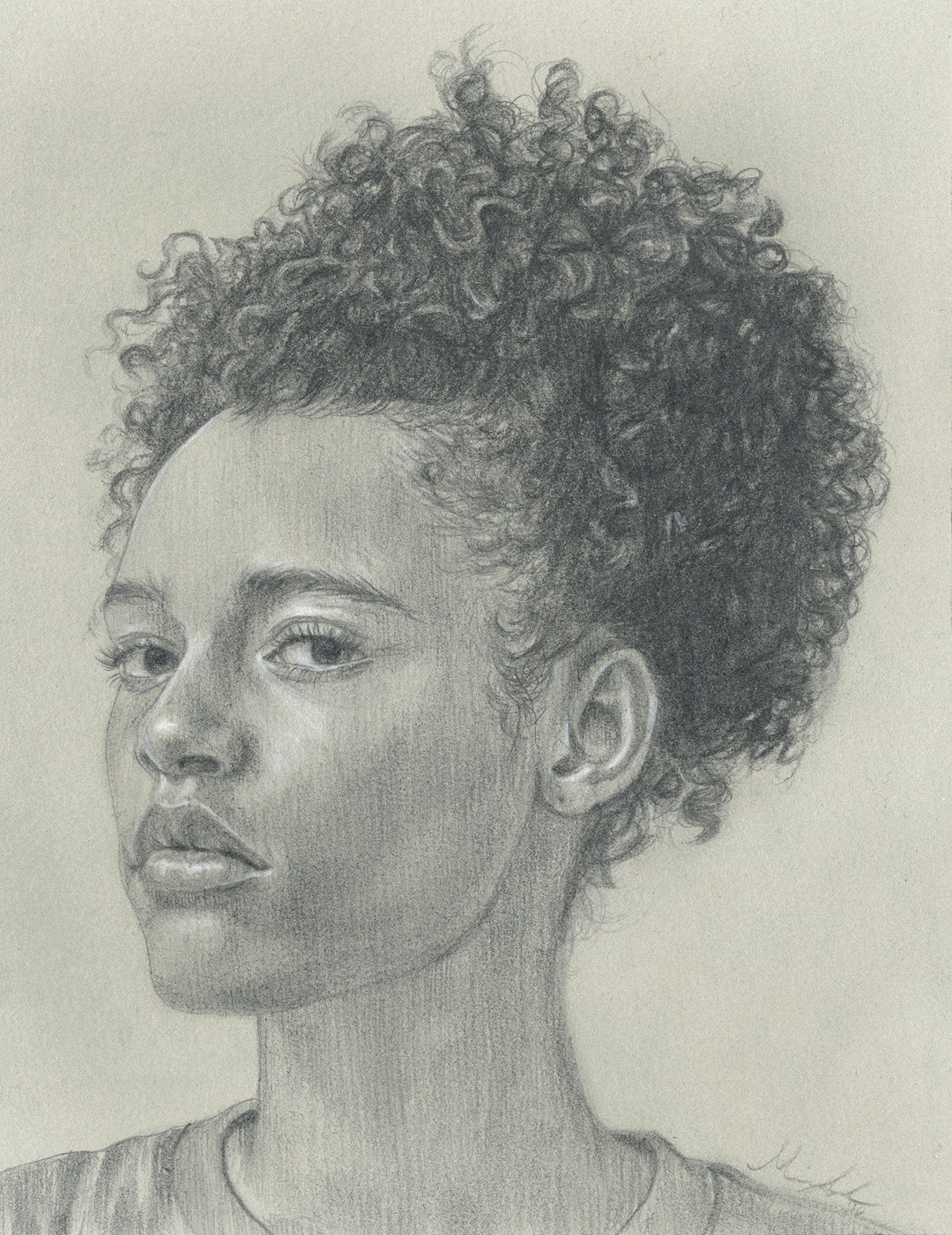 Ruby - Original Graphite Drawing - Etsy