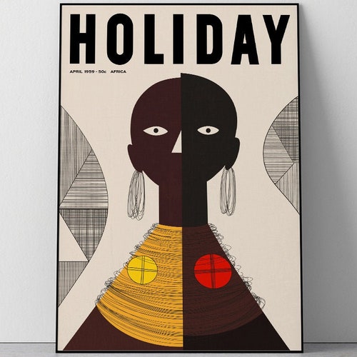 Holiday Travel Poster 1960 George Giusti Mid Century | Etsy
