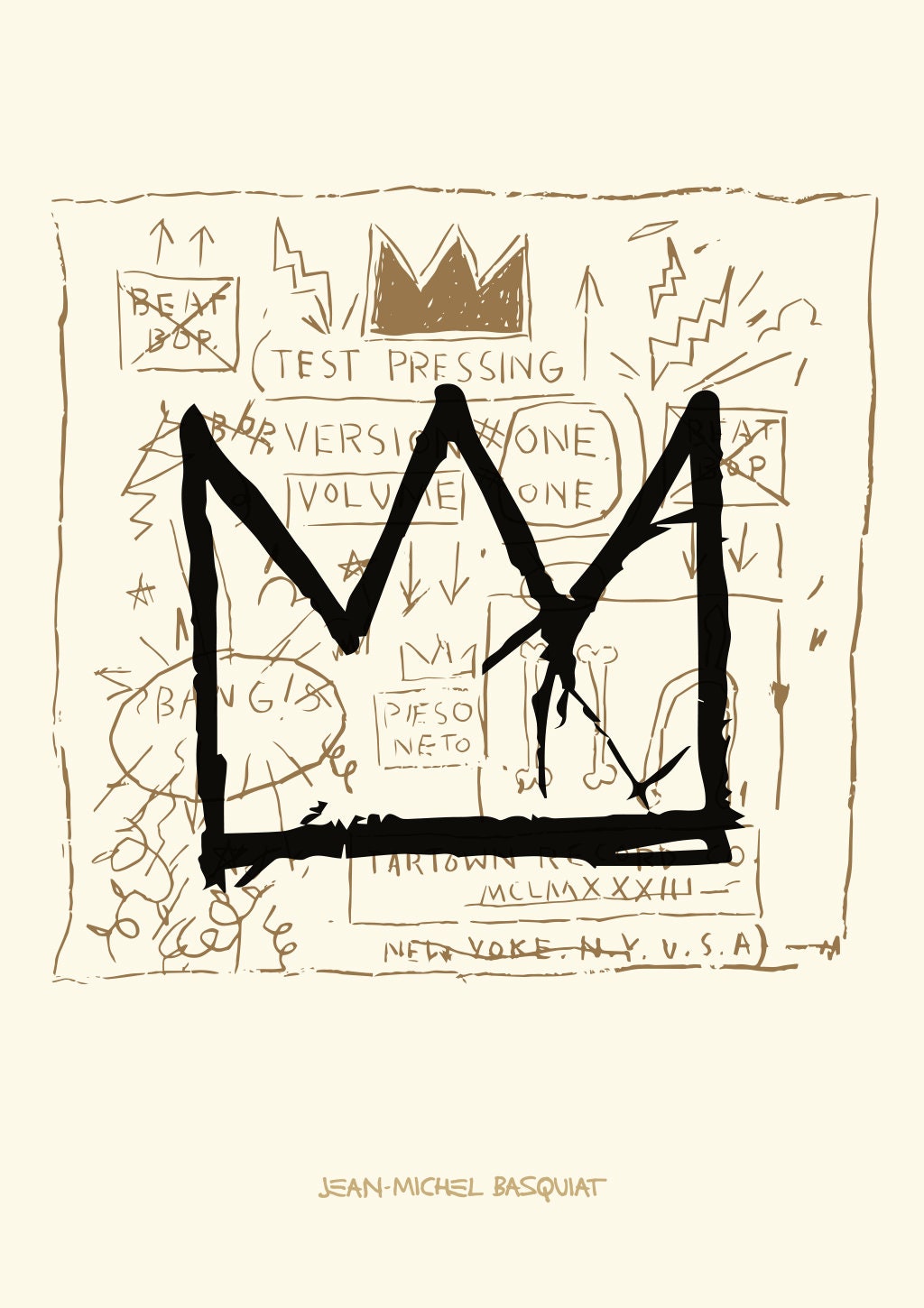 Basquiat Crown Wallpaper