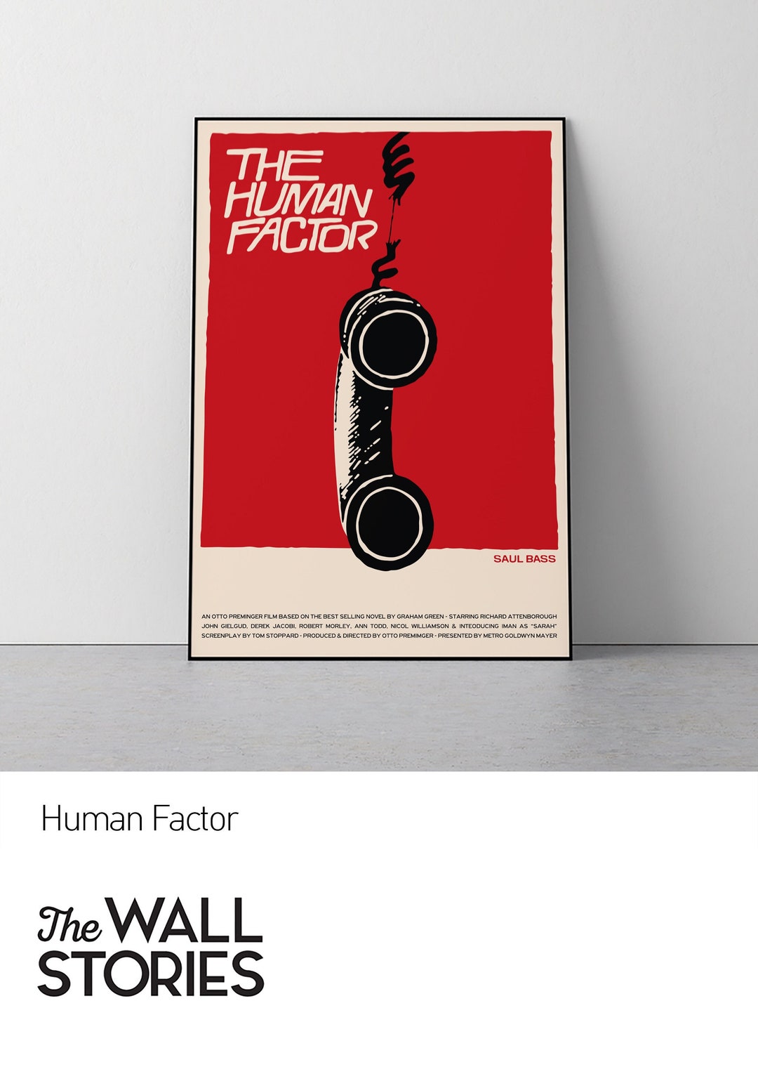 Human Factor, Saul Bass, Movie Poster, 1979, Mid Century, British Neo ...