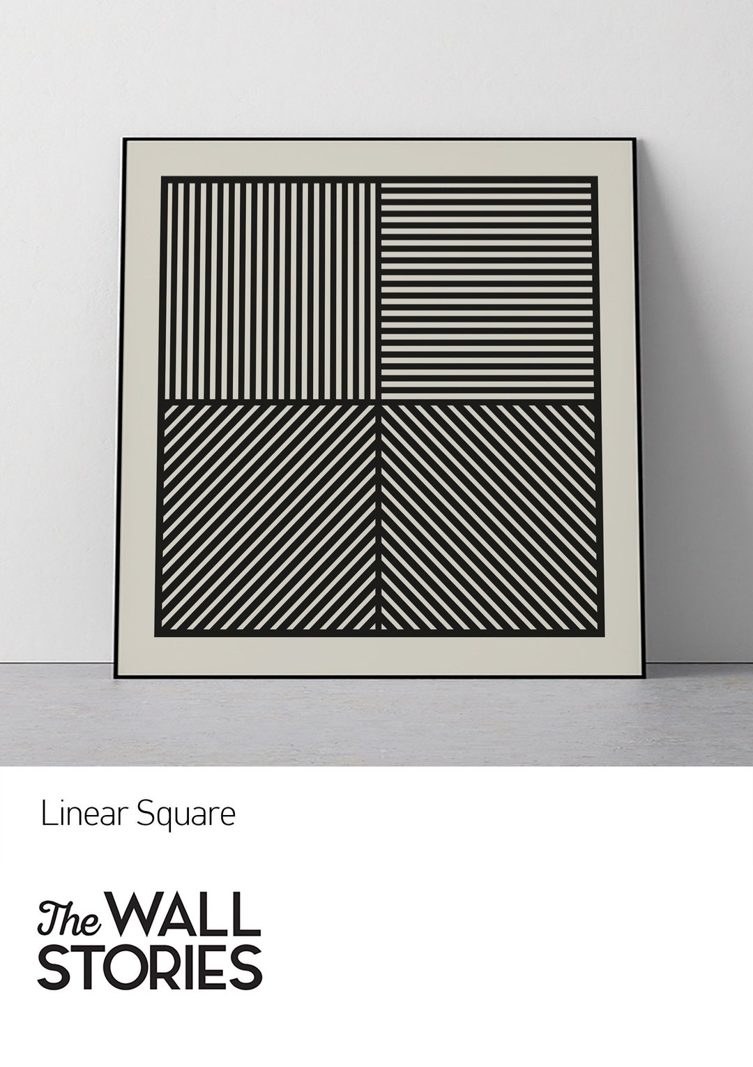 Linear Square, Sol Lewitt, Linear Art, Mid Century, Conceptual Art ...