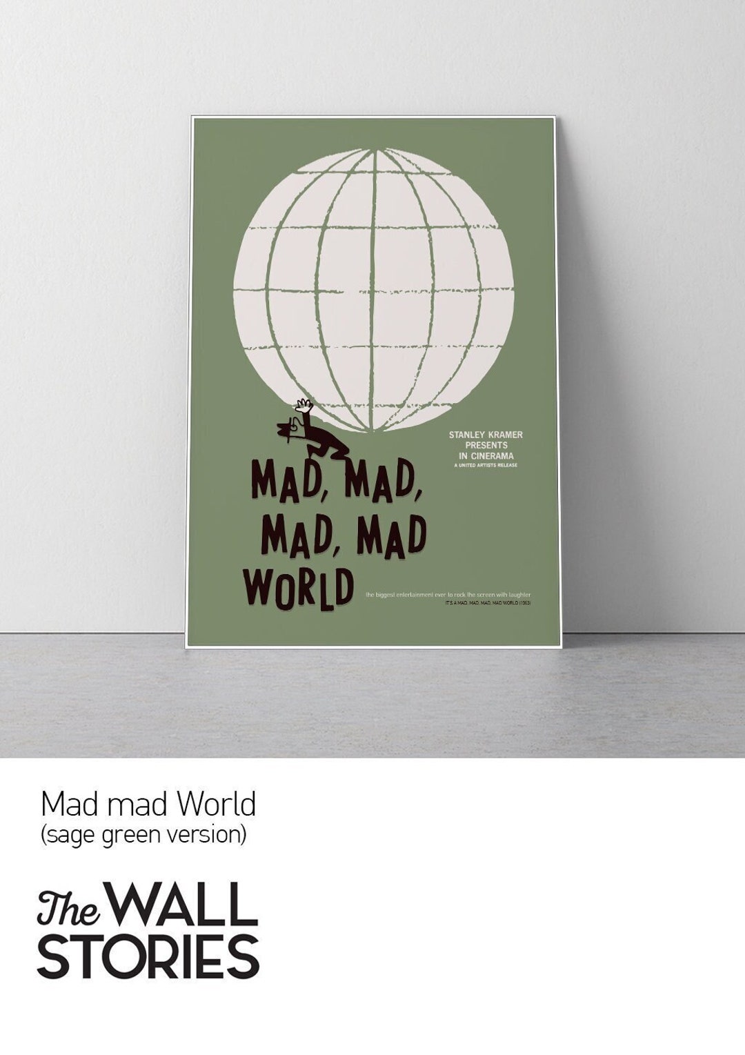 Mad Mad World, Saul Bass Design, 1963, Mid Century, Rare, Movie Poster ...
