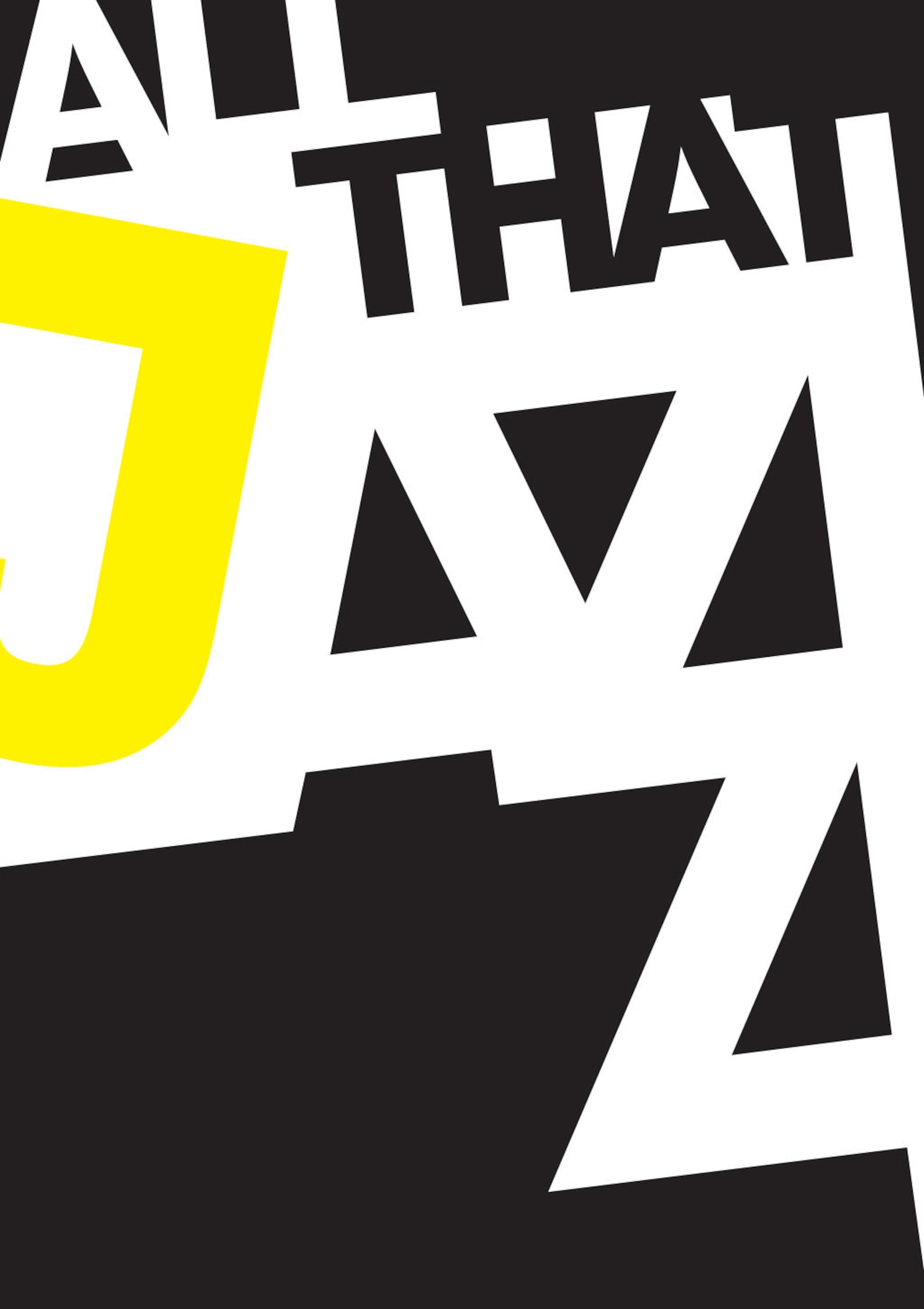 All That Jazz Musical Poster Typographic Musical Poster - Etsy