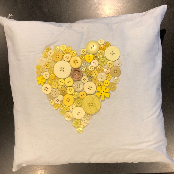 Button Cushion - Etsy UK