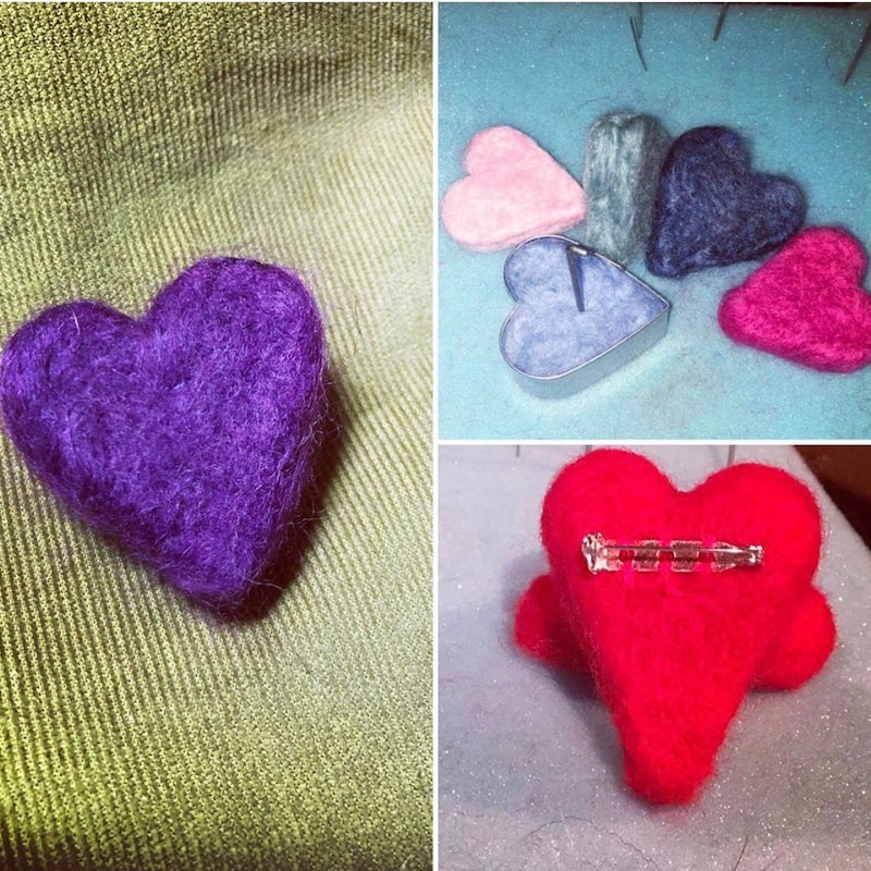 Needle Felted Jewelry - Etsy