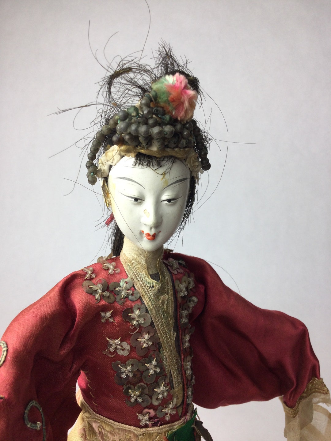 Vintage Asian Chinese Opera Doll - Etsy