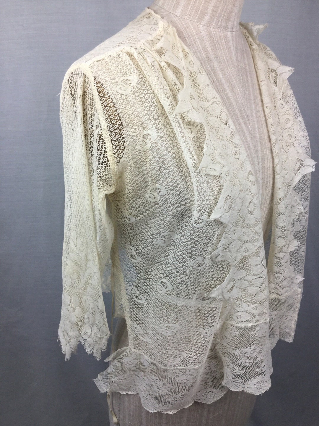 Vintage Lace Blouse Chemise Jacket - Etsy