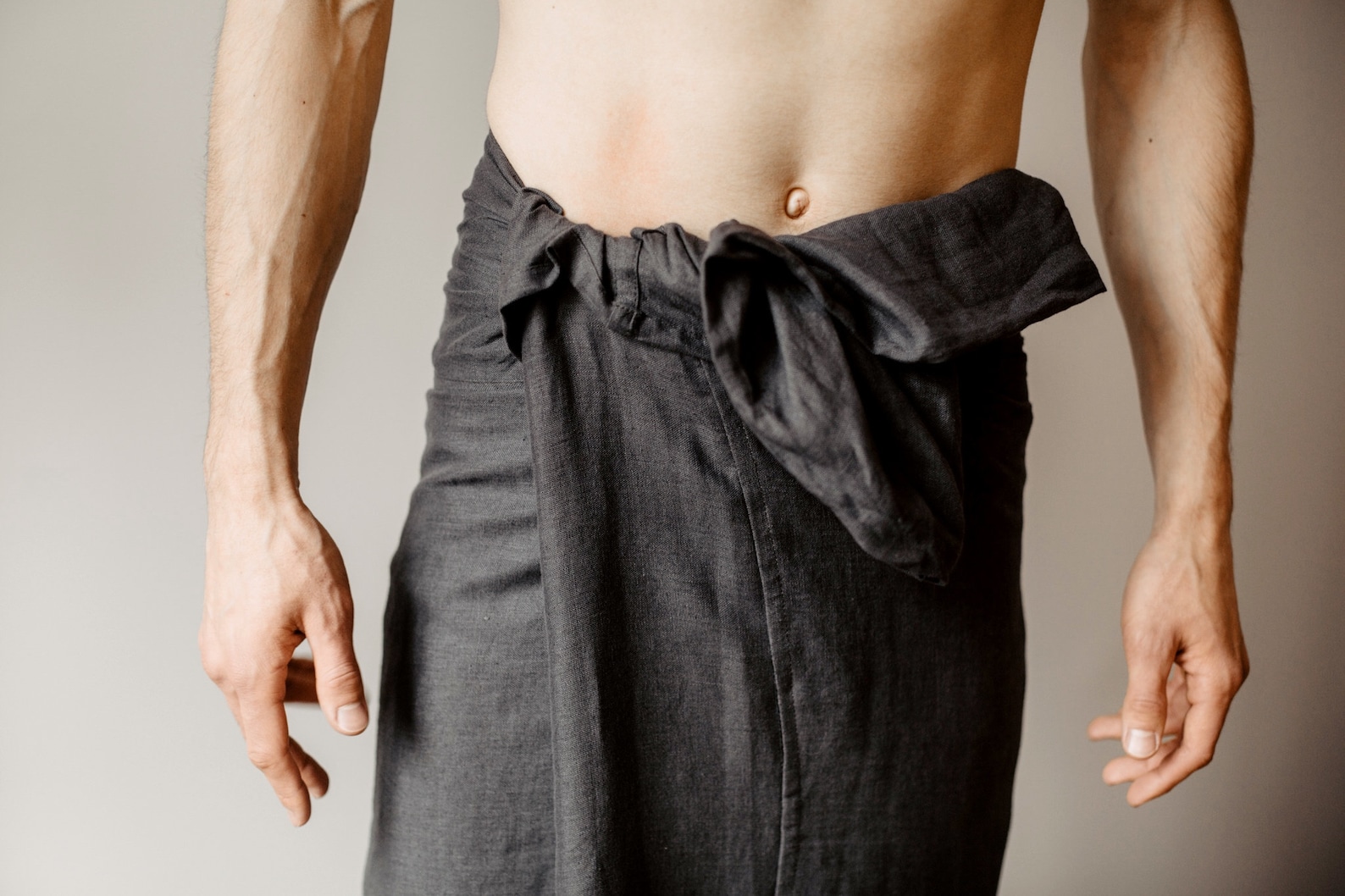 Longyi Mens Linen - Sarong Linen Dhoti - Indian Pants - Pareo ...