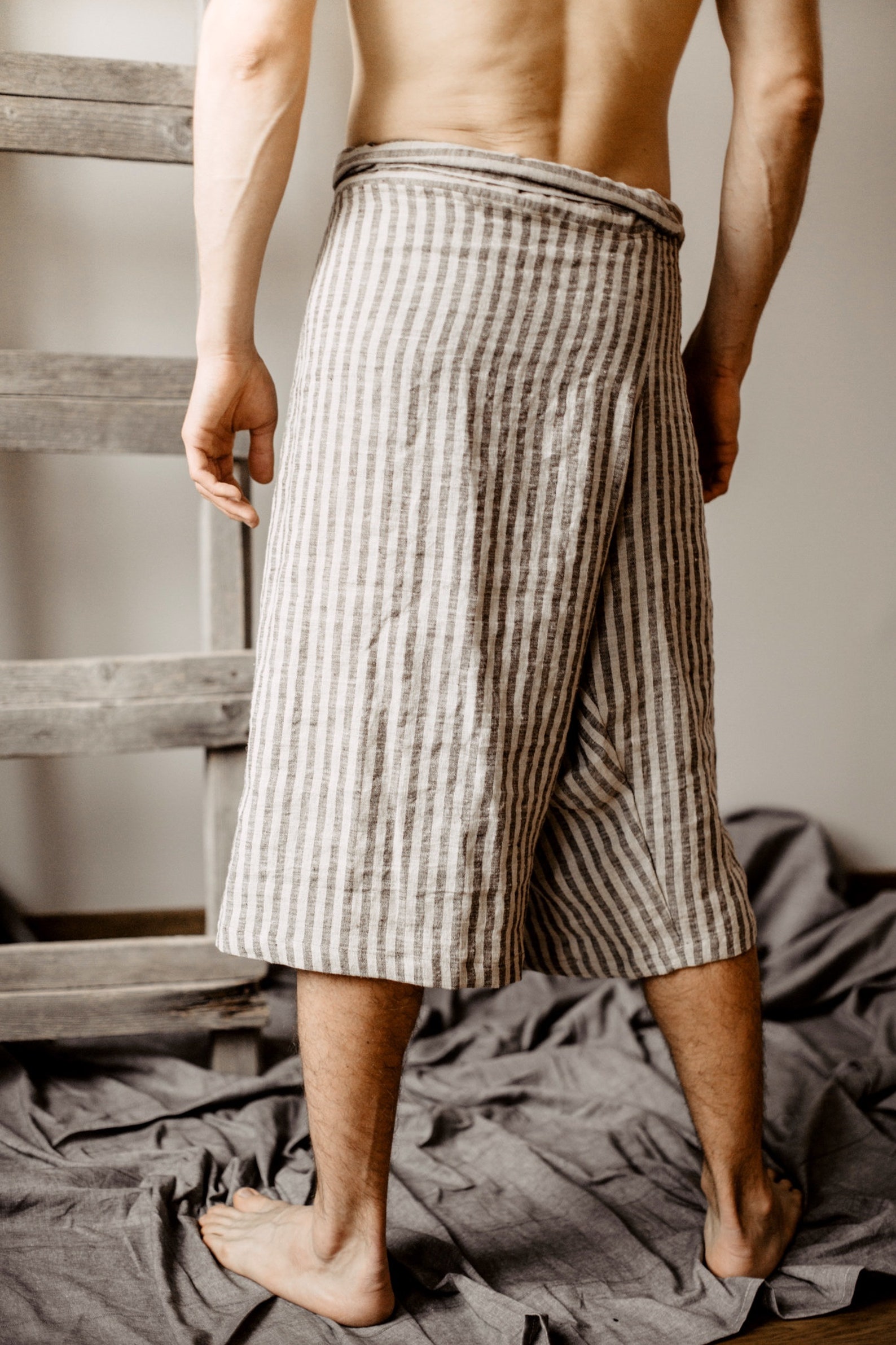 Fisherman Pants Wrap Pants Mens Line Yoga Trousers Loose Pants Thai ...