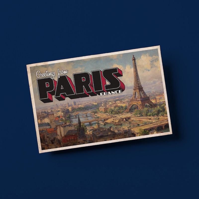 Paris Postcards - Etsy
