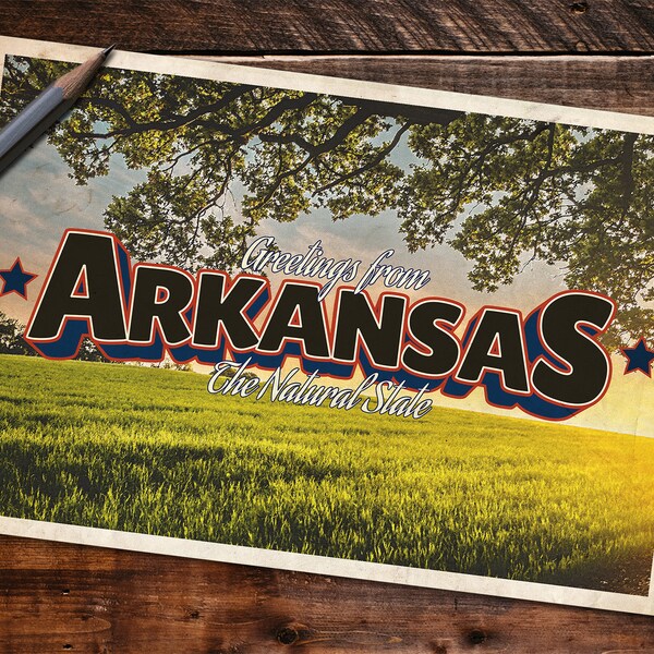 Arkansas Postcard - Etsy