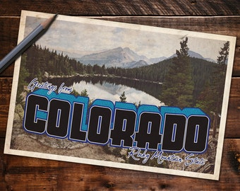 Colorado Postcard | Etsy