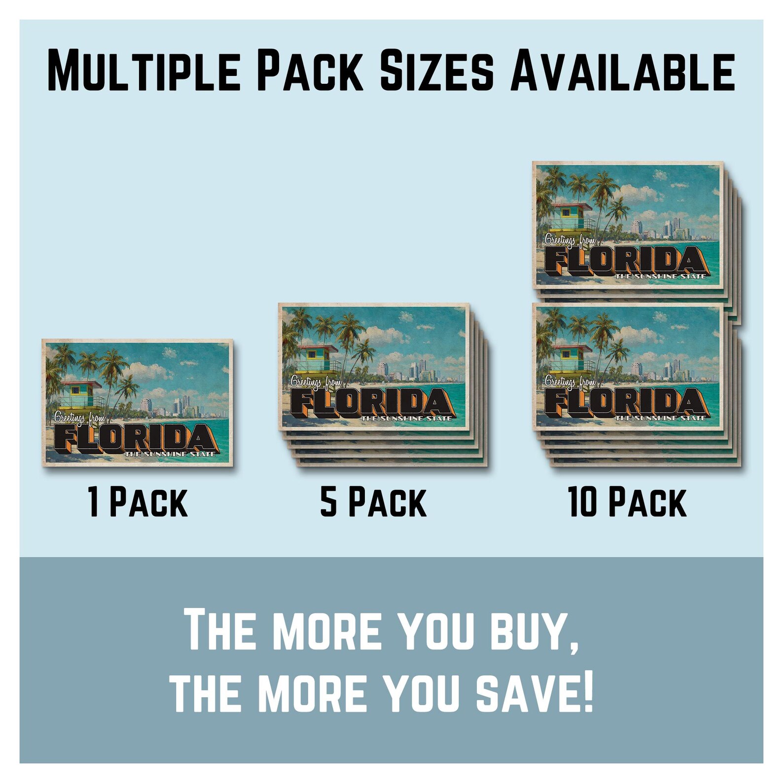 Vintage Style Postcard – Greetings From Florida - Etsy