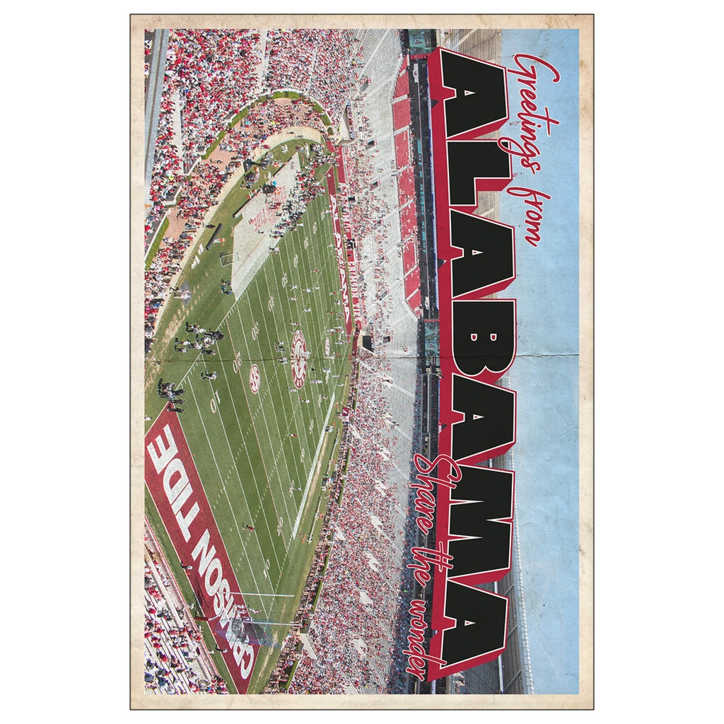 Vintage Style Postcard Greetings From Alabama - Etsy