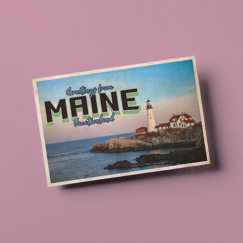 Maine Postcards - Etsy