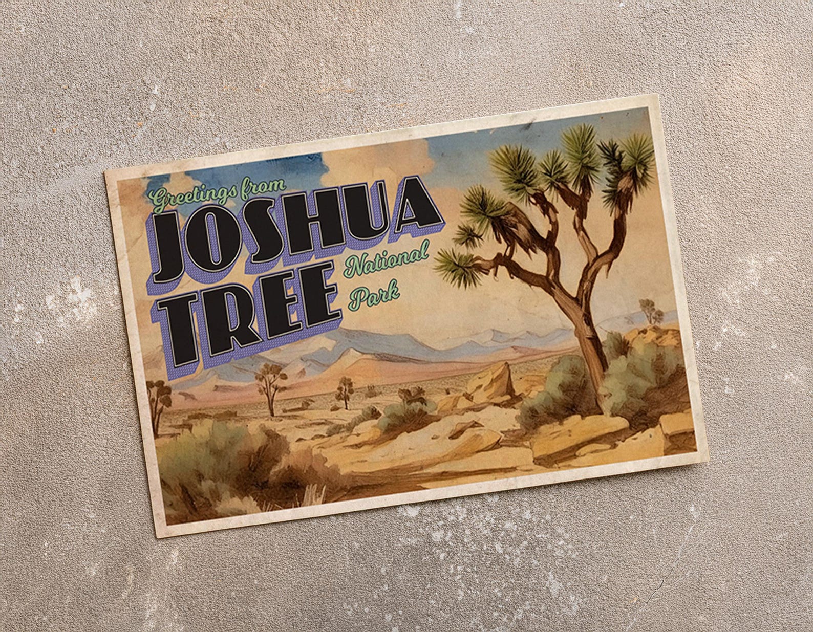 Greetings From Joshua Tree National Park - Vintage Style Travel ...