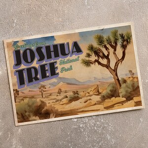 Greetings From Joshua Tree National Park - Vintage Style Travel ...