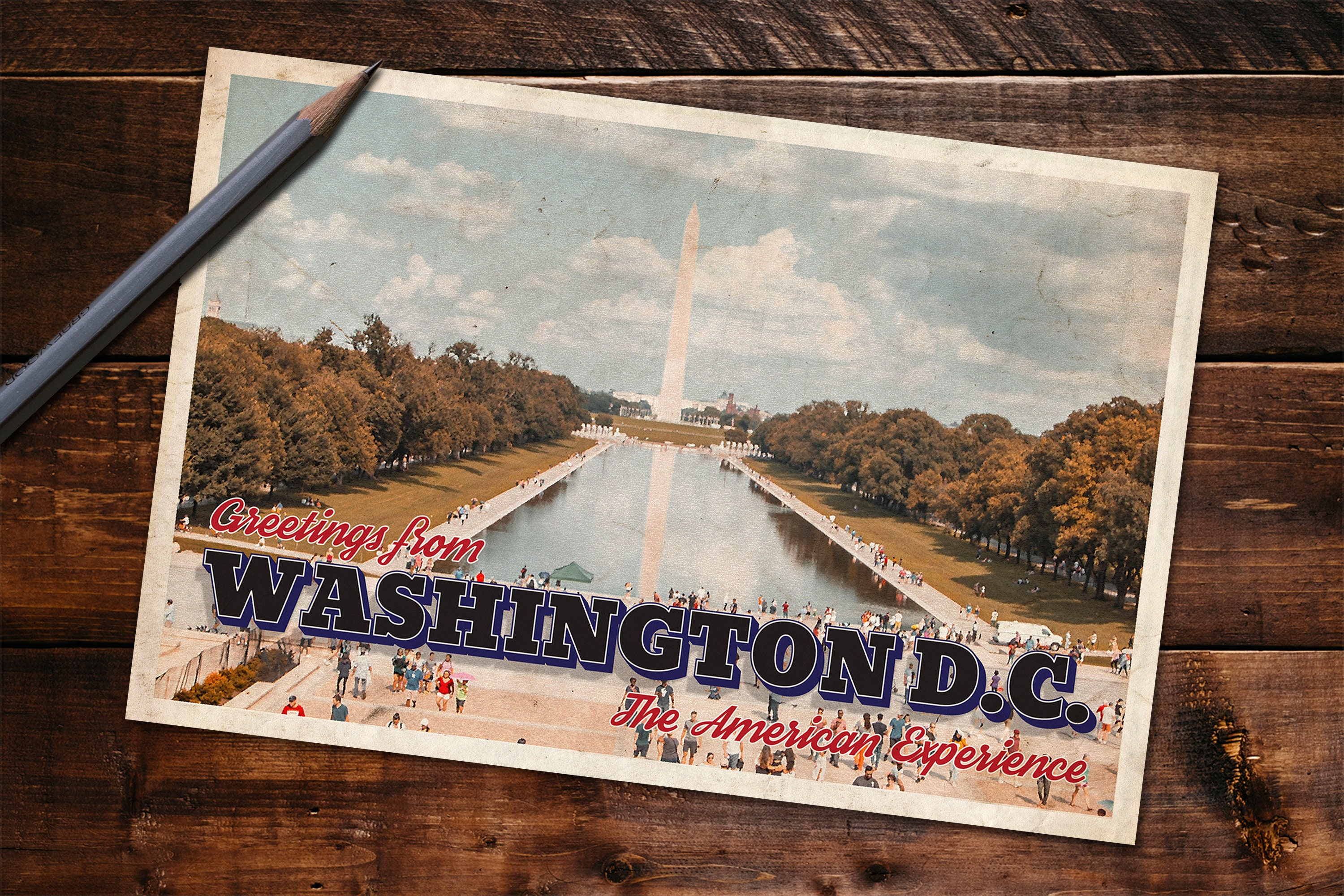 Vintage Style Postcard Greetings From Washington Dc - Etsy