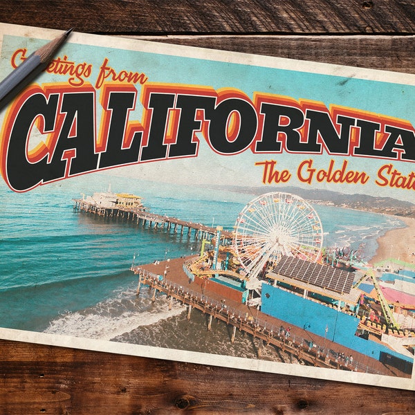 Greetings From California - Etsy