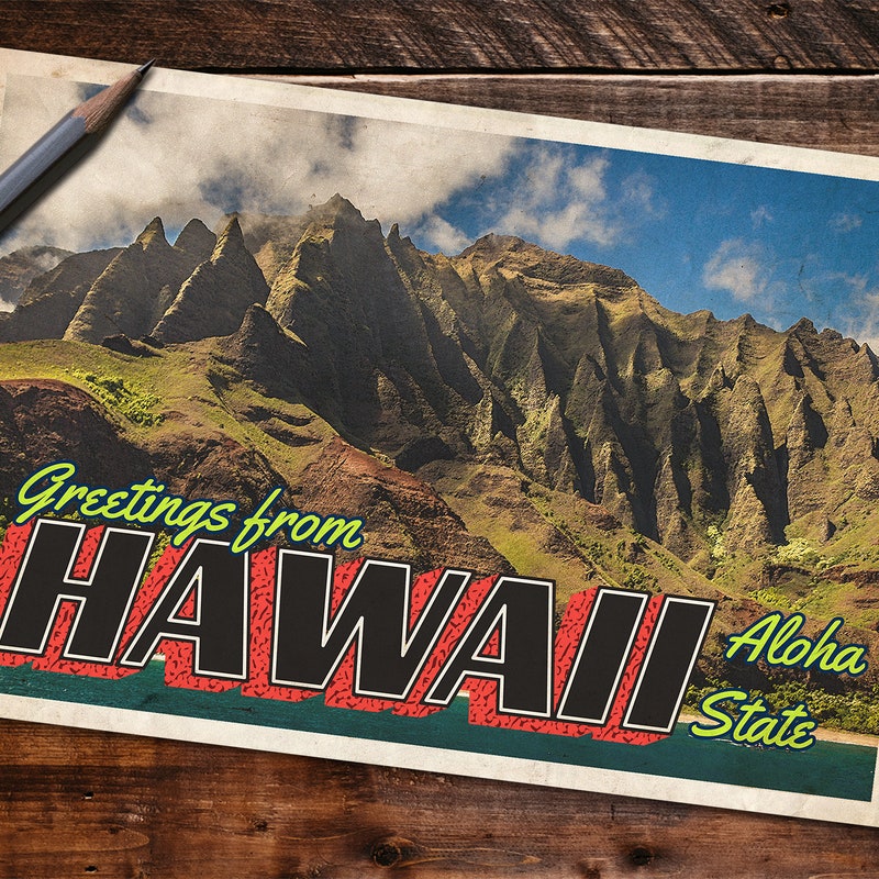 Hawaiian Postcard - Etsy