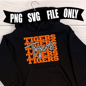 Tigers School Spirit Shirt Design, SVG PNG - Etsy