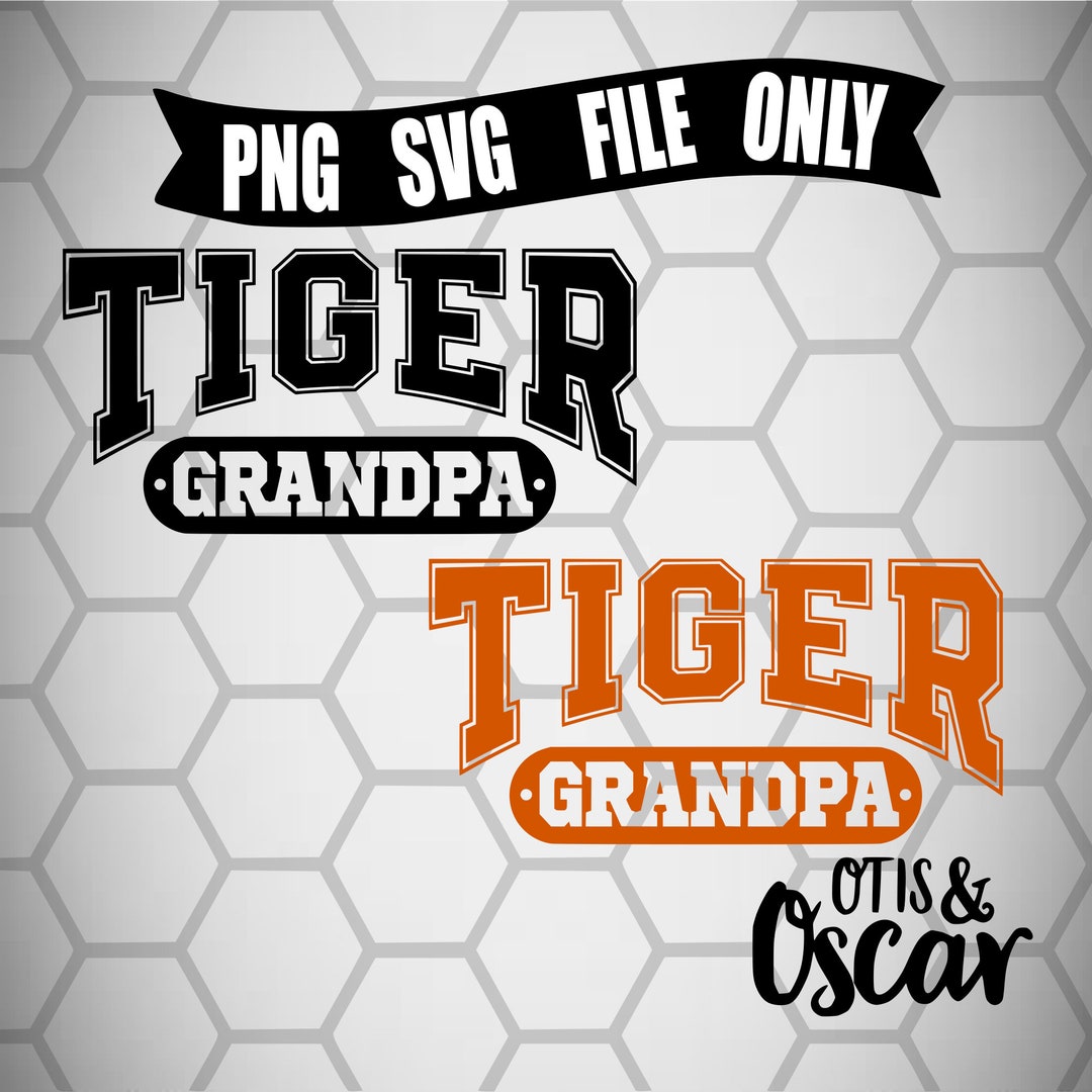 Tiger Grandpa SVG, Tiger Papa PNG Family Tiger Shirt - Etsy