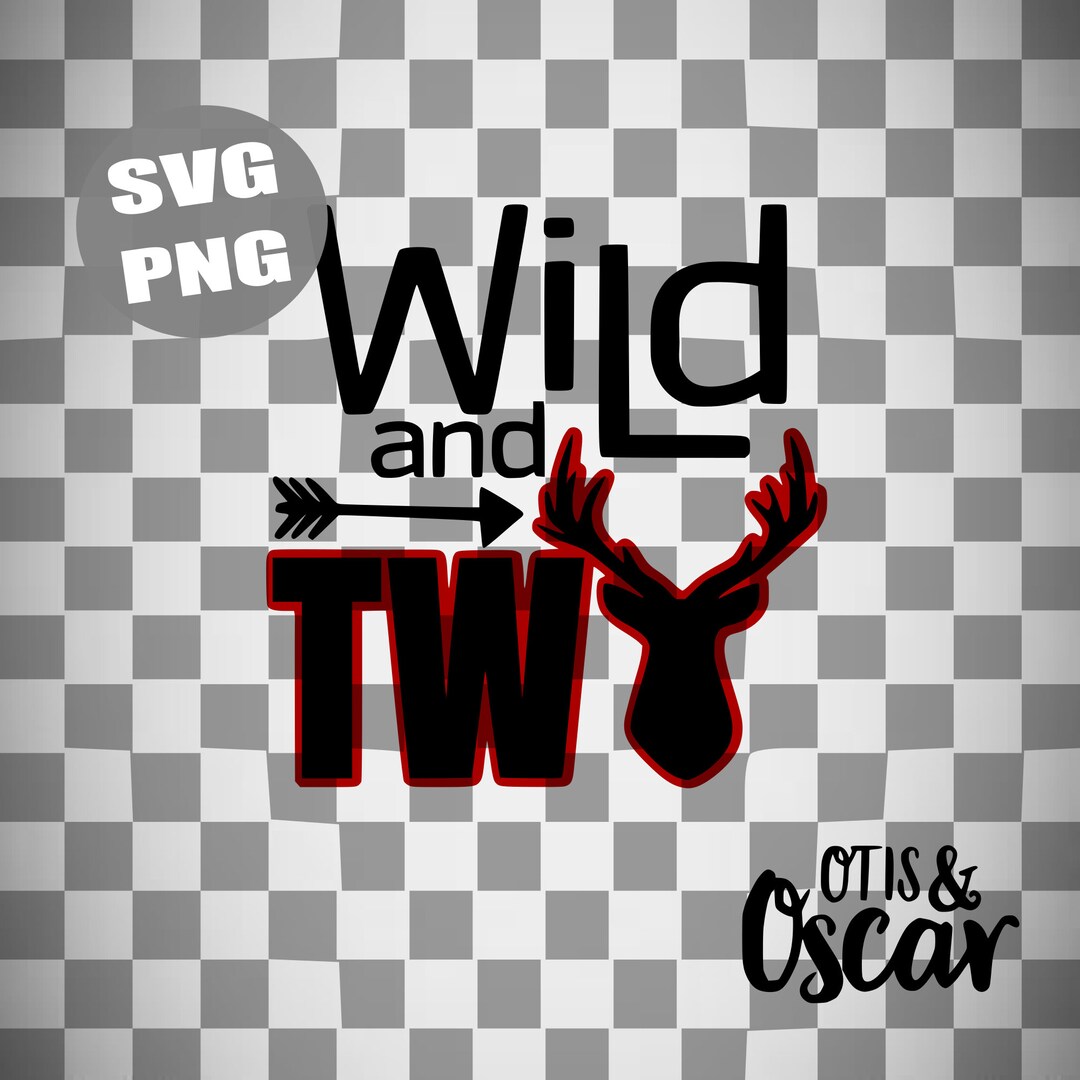 Wild and Two 2nd Outdoor Themed Birthday SVG PNG - Etsy