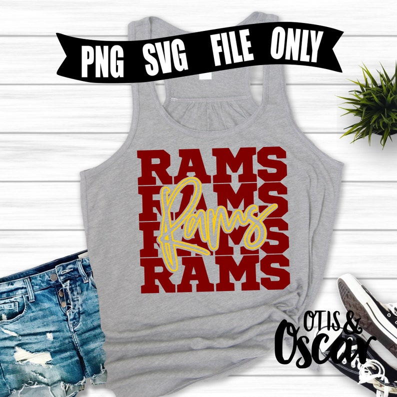 Rams SVG Ram PNG High School Spirit Shirt - Etsy