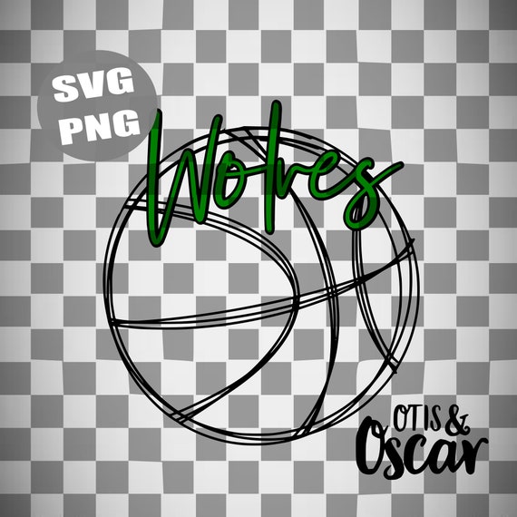 Wolves Basketball SVG PNG | Etsy