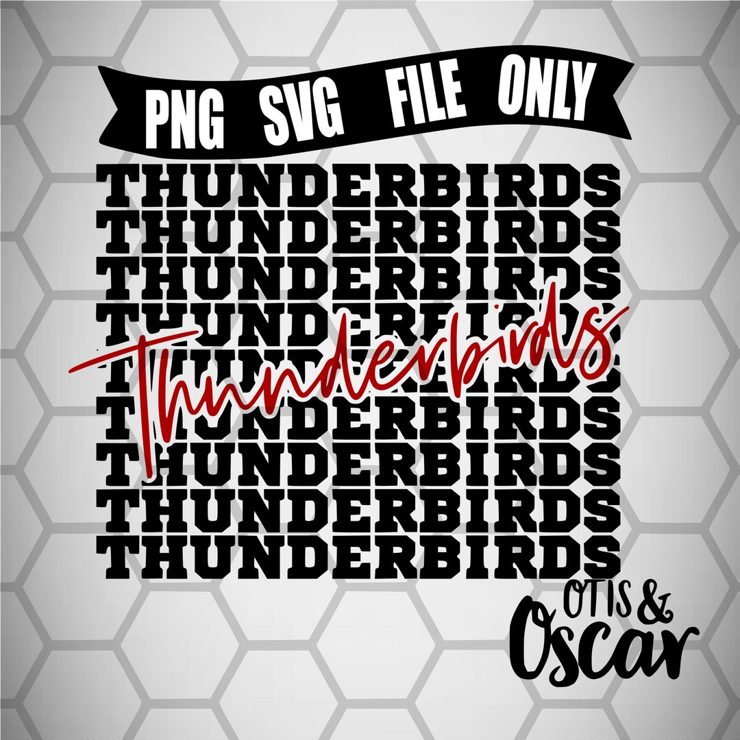 Thunderbird Highschool SVG, Thunderbirds Football PNG - Etsy
