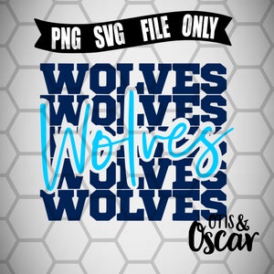 Wolves SVG, Wolves Stacked PNG - Etsy
