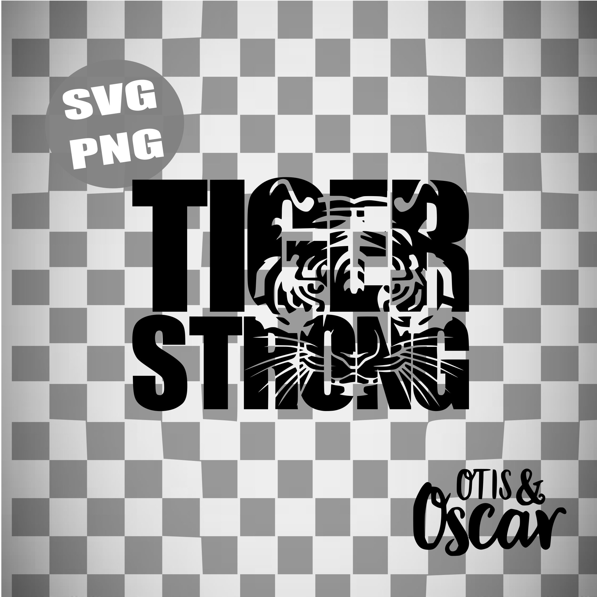 Tiger Strong SVG PNG - Etsy