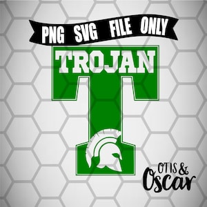Trojan High School Mascot, Trojan Shirt Design - Etsy