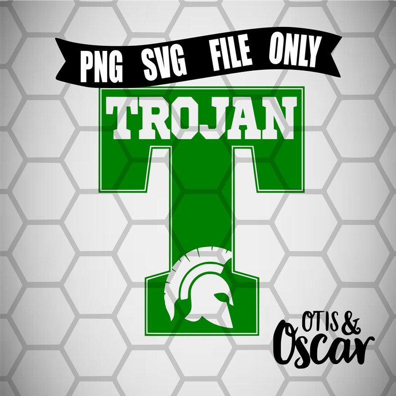 Trojan High School Mascot, Trojan Shirt Design - Etsy