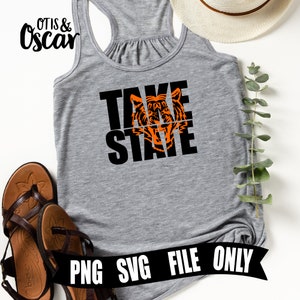 Tiger Take State SVG - PNG - Etsy