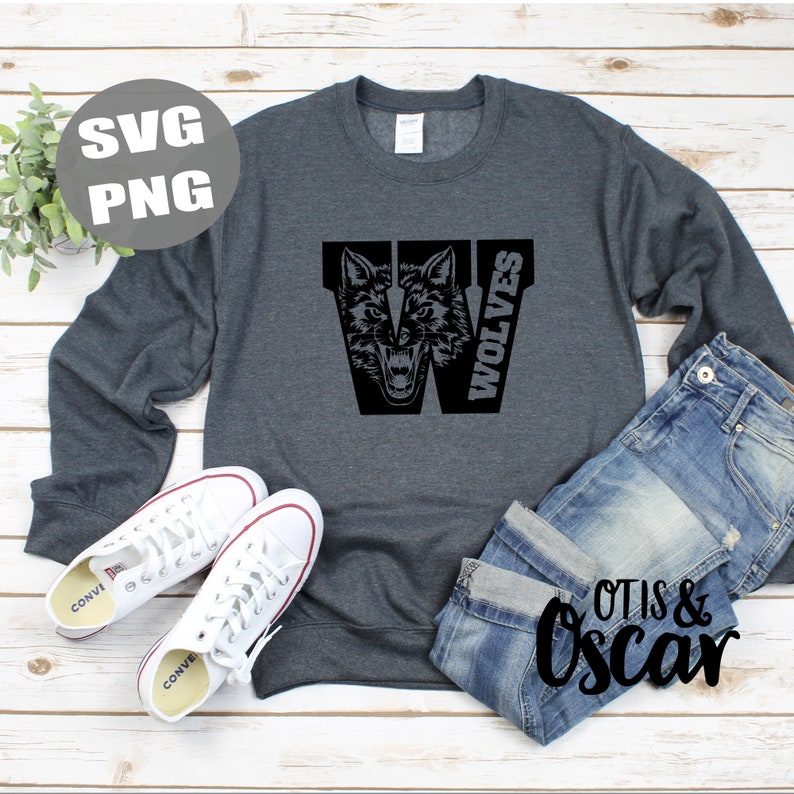 Wolves High School Mascot SVG PNG - Etsy