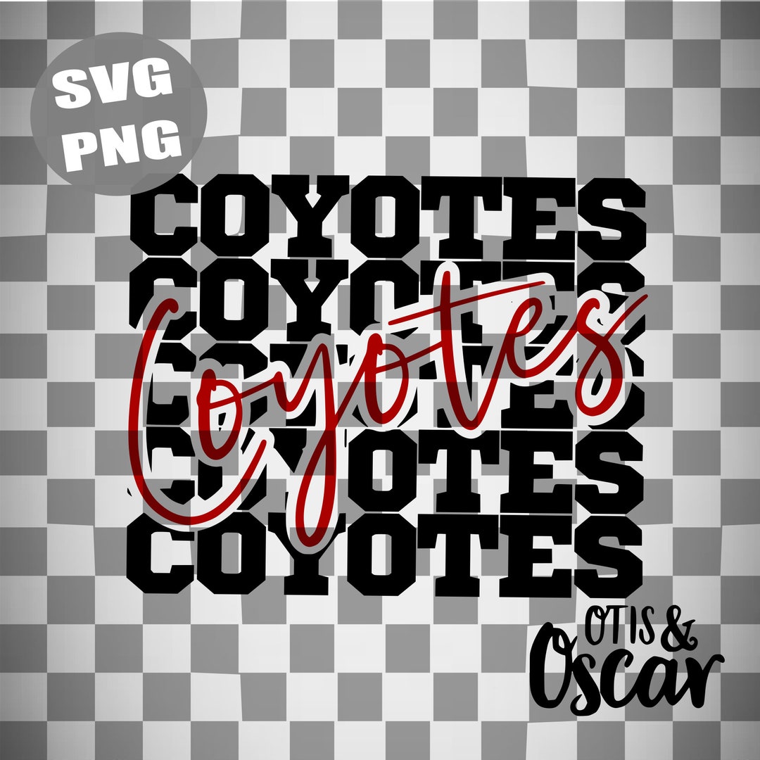 Coyotes SVG, Coyote Highschool PNG - Etsy