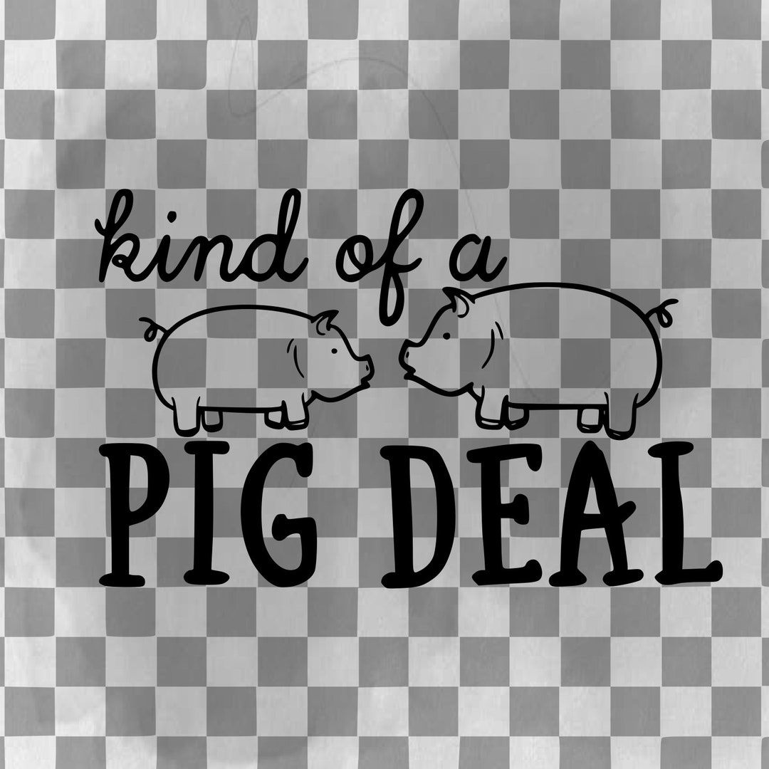 Funny Rancher Pun Pig Deal SVG PNG - Etsy
