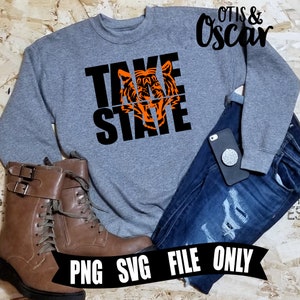 Tiger Take State SVG - PNG - Etsy