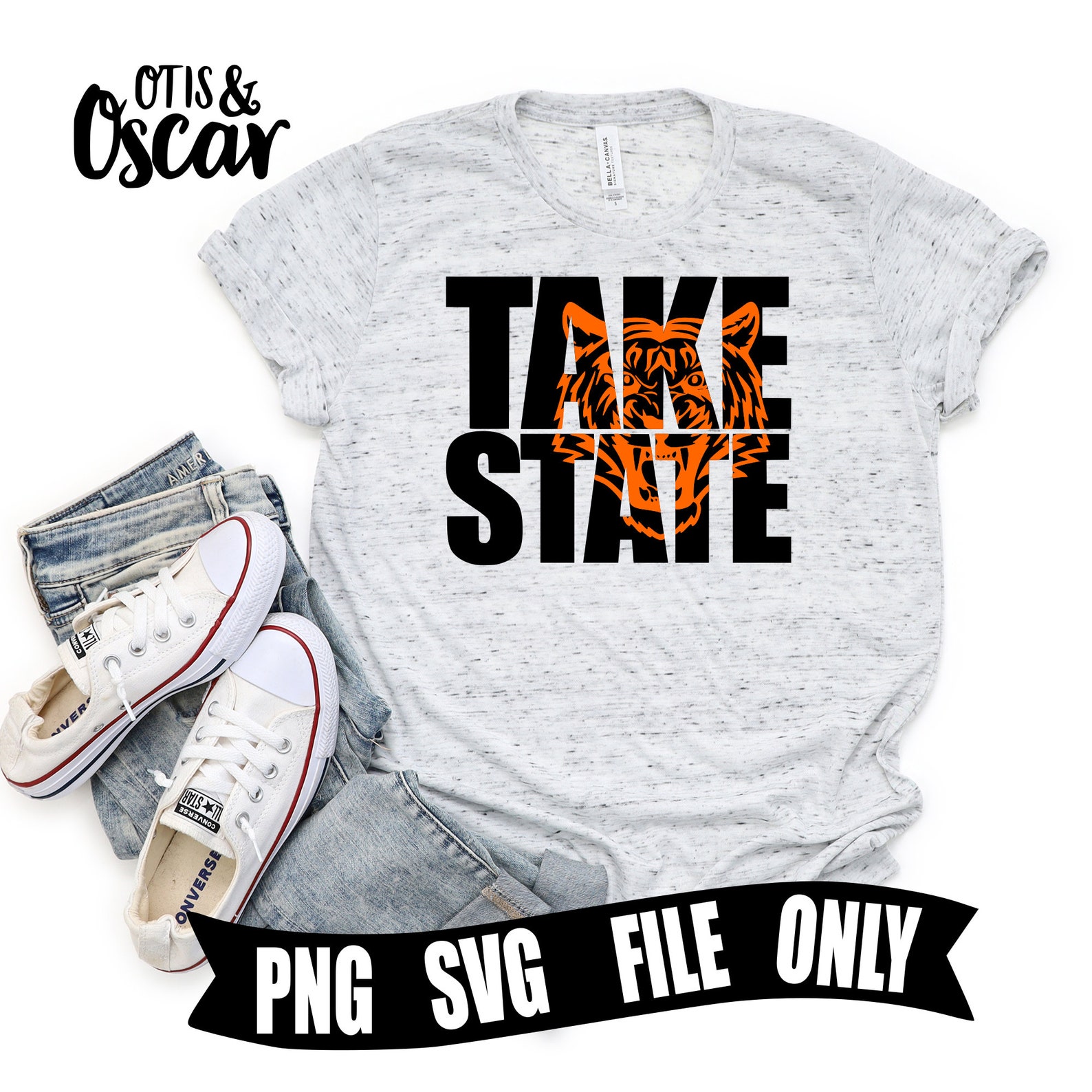 Tiger Take State SVG - PNG - Etsy