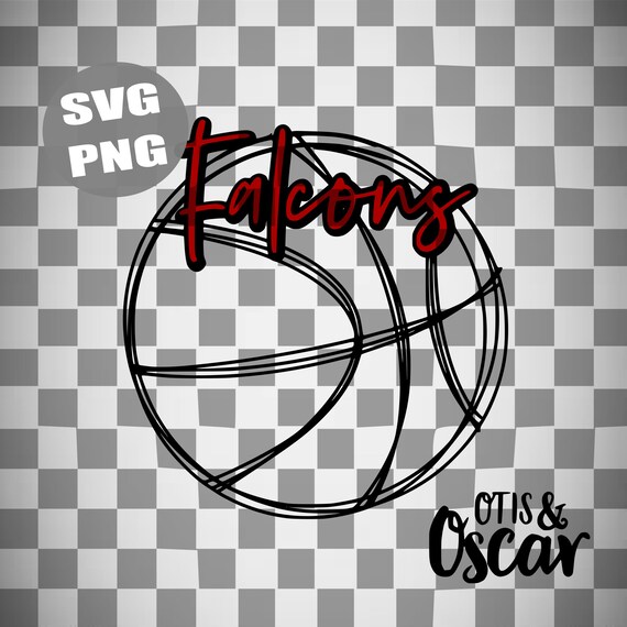 Falcons Basketball SVG PNG | Etsy
