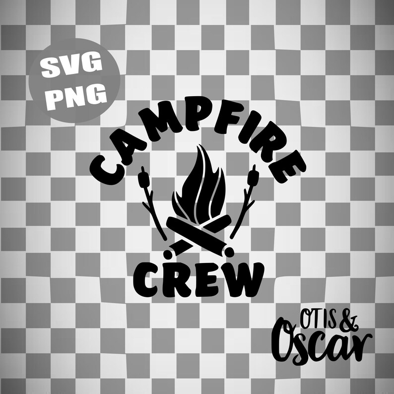 Campfire Crew Camping SVG PNG - Etsy