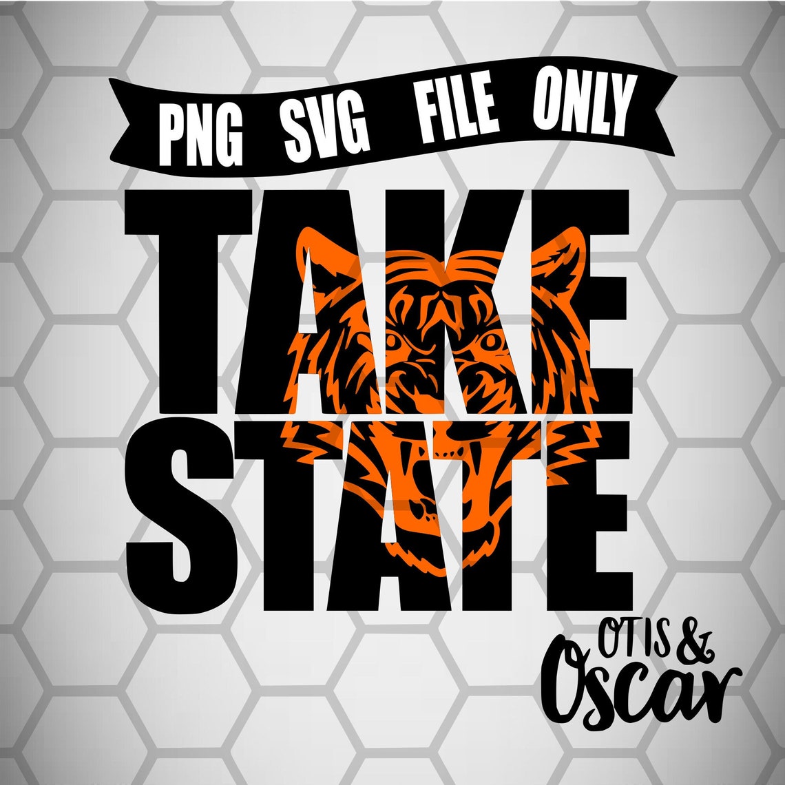 Tiger Take State SVG PNG - Etsy