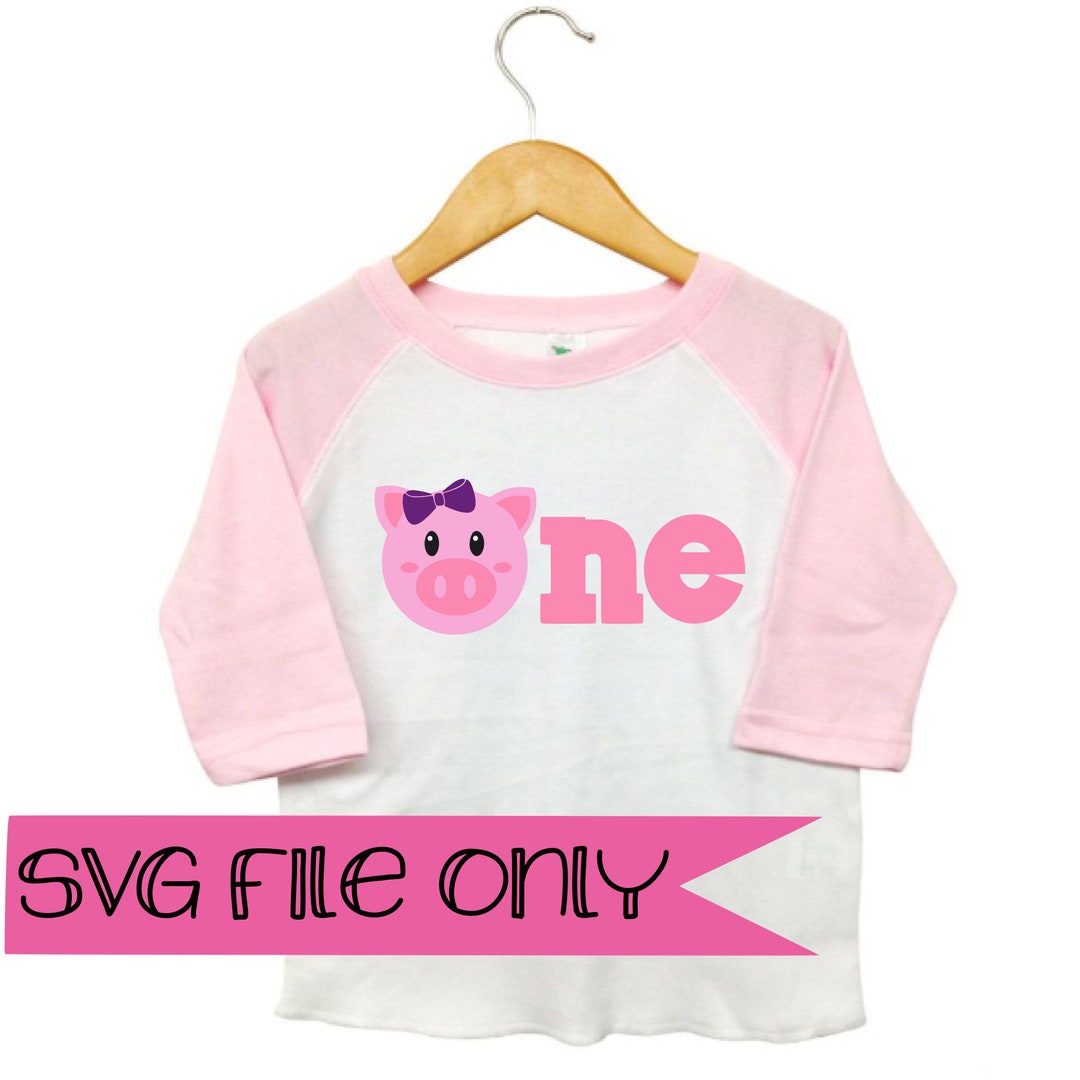 Farm Themed 1st Birthday, Pig First Birthday SVG PNG - Etsy