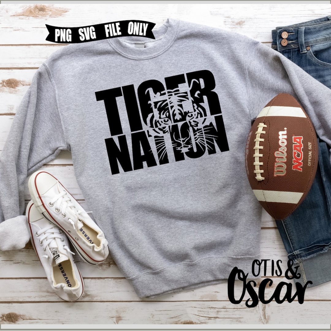 Tiger SVG, Tiger Nation PNG - Etsy