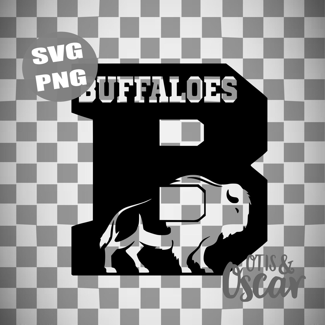 Buffalo Mascot SVG PNG - Etsy