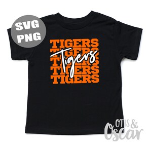 Tigers School Spirit Shirt Design, SVG PNG - Etsy
