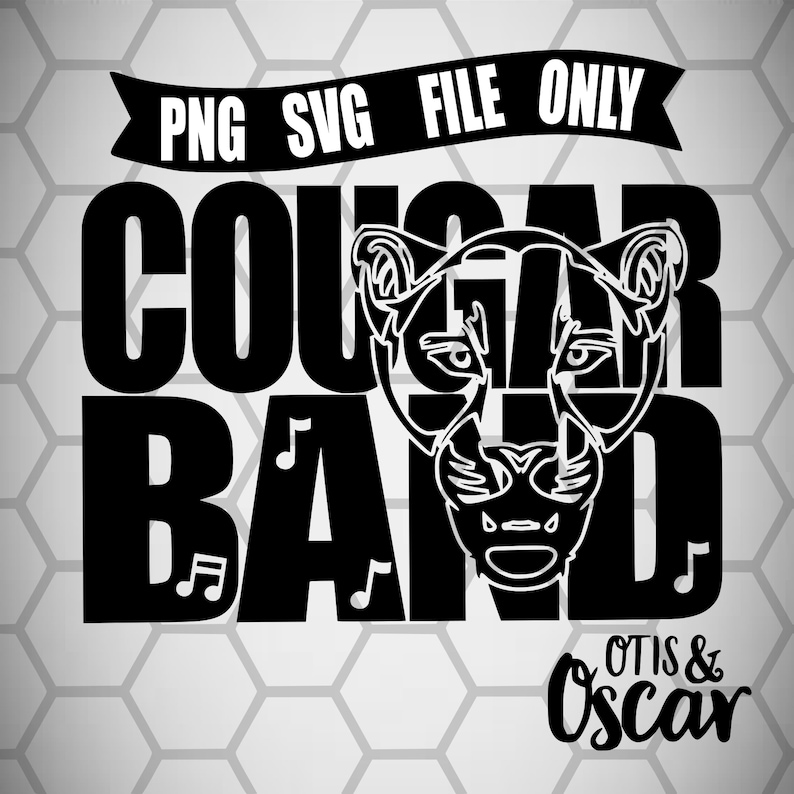 Cougar Band SVG, Marching Band PNG - Etsy