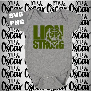 Lion Strong SVG , Lion SVG Lions PNG - Etsy